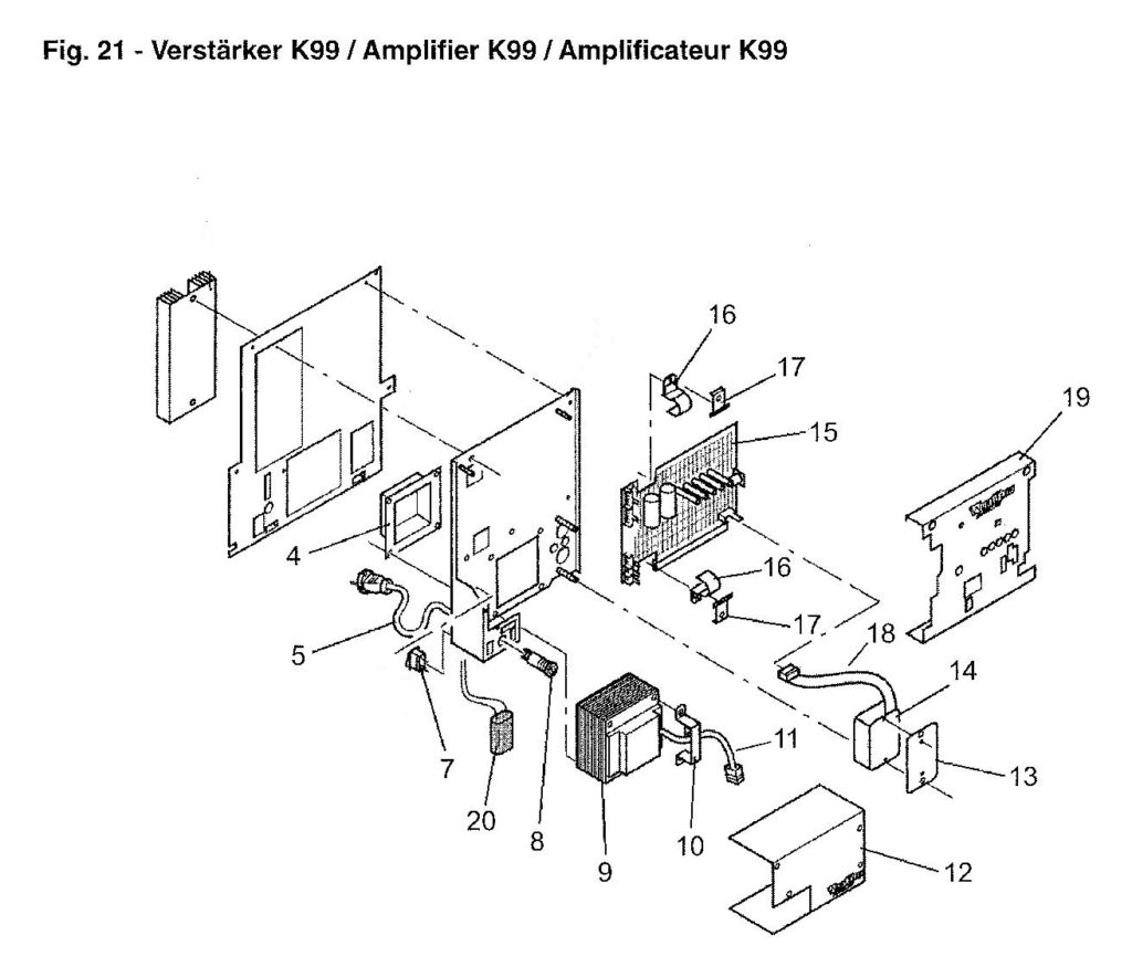 [:de]Verstärker K 99/ Platine[:en]PCB K 99 amp.[:fr]Circuit imprimé K ...
